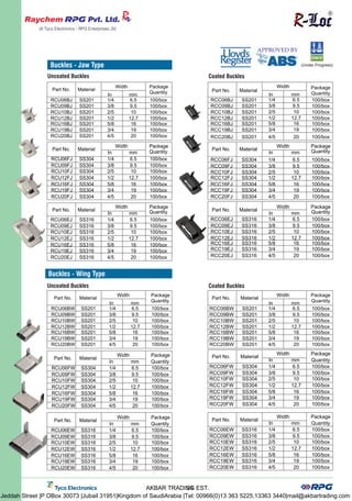 Raychem rpg cable tie stockist - SAUDI ARABIA - AKBAR TRADING | PDF