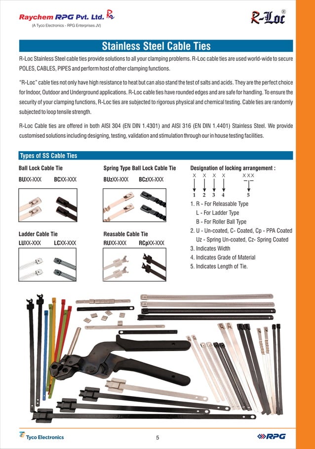 Raychem rpg cable tie stockist - SAUDI ARABIA - AKBAR TRADING | PDF