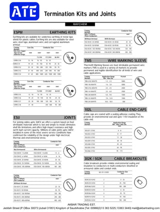 Raychem High Voltage Wye Splices