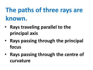 Ray diagram in concave mirrors | PPTX