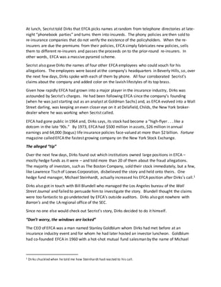 Ray Dirks, Whistleblower | DOCX