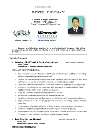 Rayees resume | DOCX