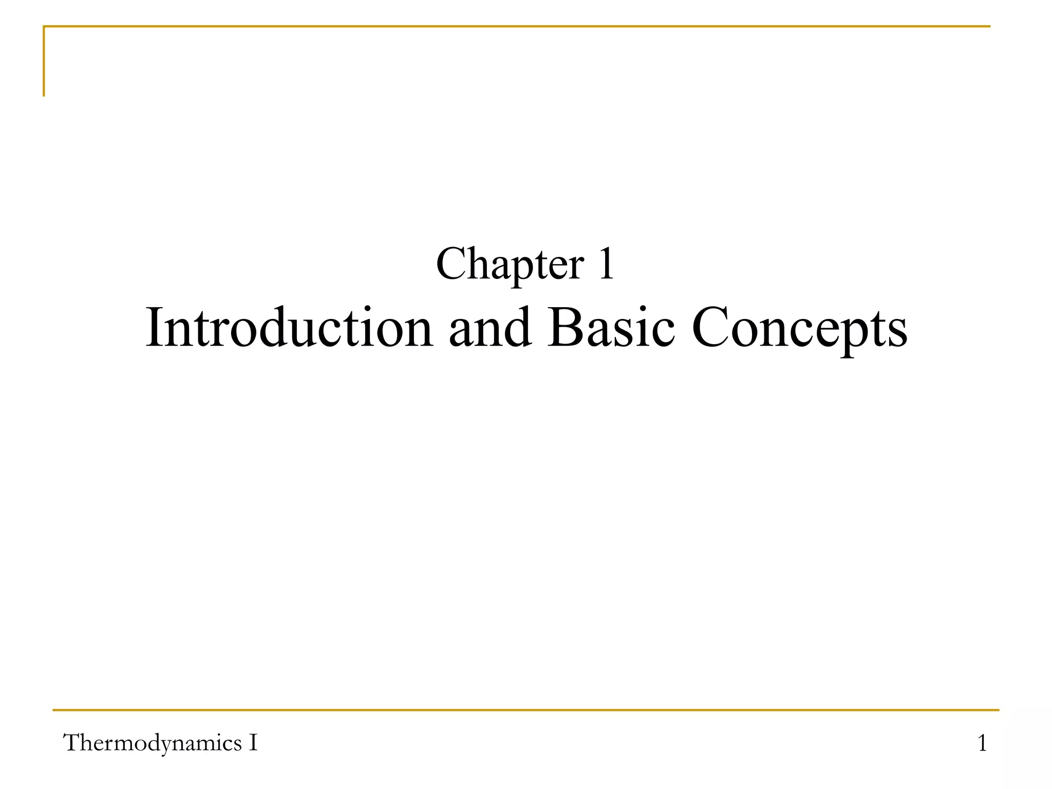 Thermo chapter 1 | PPTX