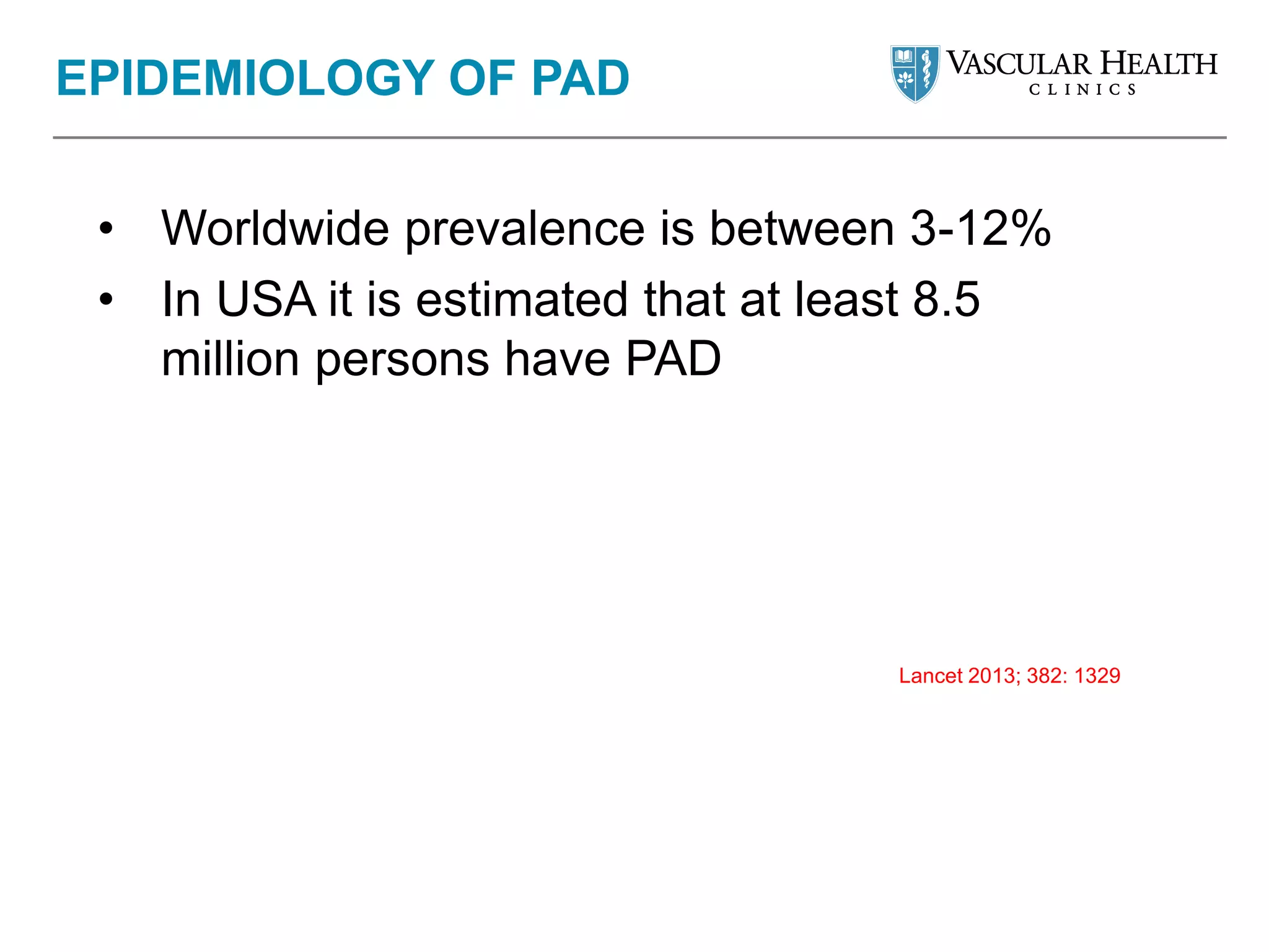 Peripheral Artery Disease: Risk Factor Modification | PPTX