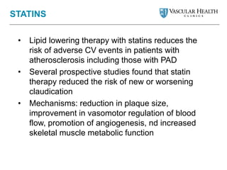 Peripheral Artery Disease: Risk Factor Modification | PPTX