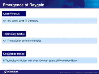 Raygain information technology overview (1) | PDF
