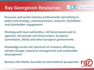 Ray Georgeson Larac 2009 Presentation | PPT | Environmental Services ...