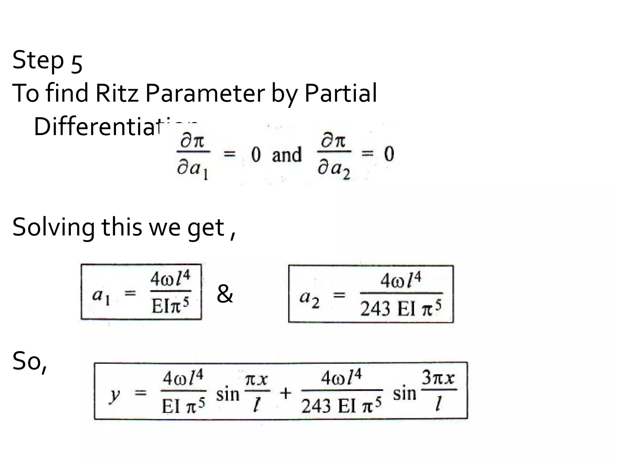 Rayleigh Ritz Method | PPT