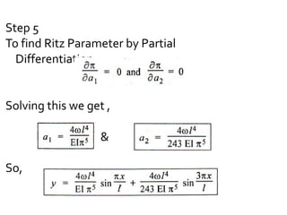 Rayleigh Ritz Method | PPT