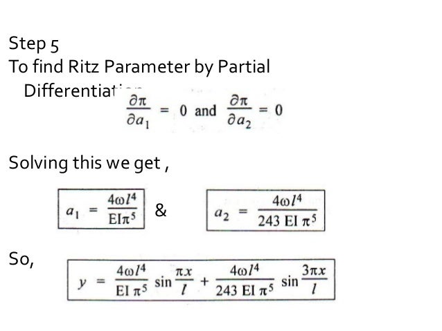 Rayleigh Ritz Method