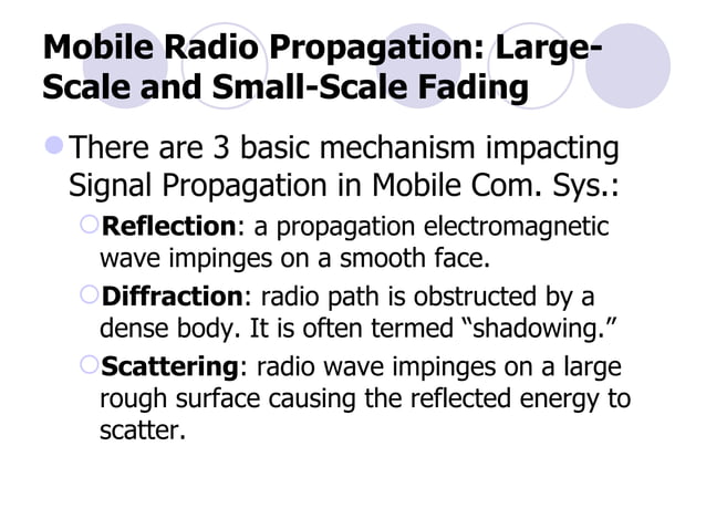 Rayleigh Fading Channel In Mobile Digital Communication System | PPT ...