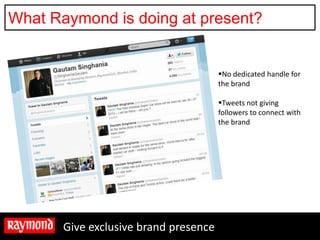 Raymond - Social Media Strategy | PPTX
