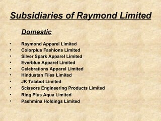 Raymond India Limited | PPT