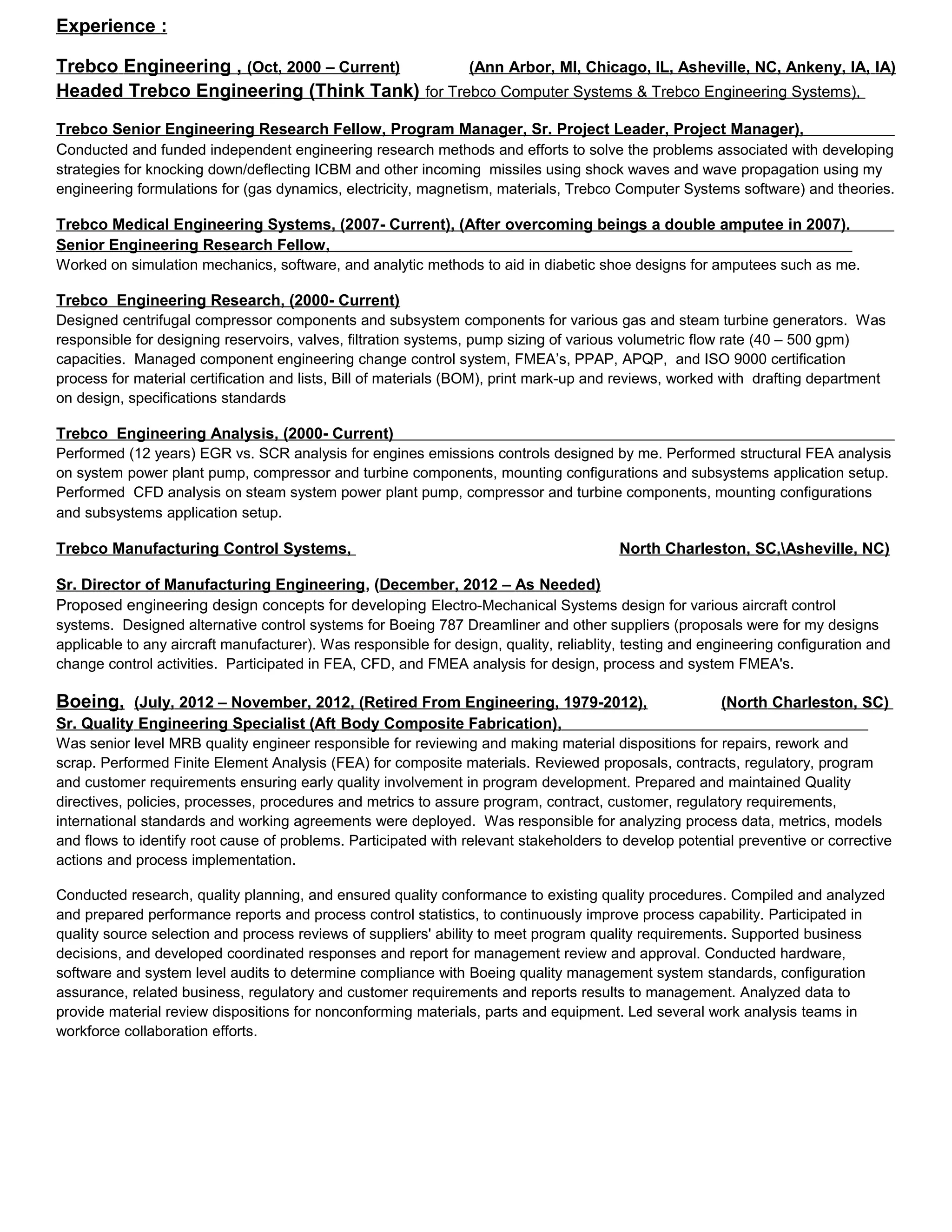 Professor Raymond Buck Latest Resume [01 17-15]