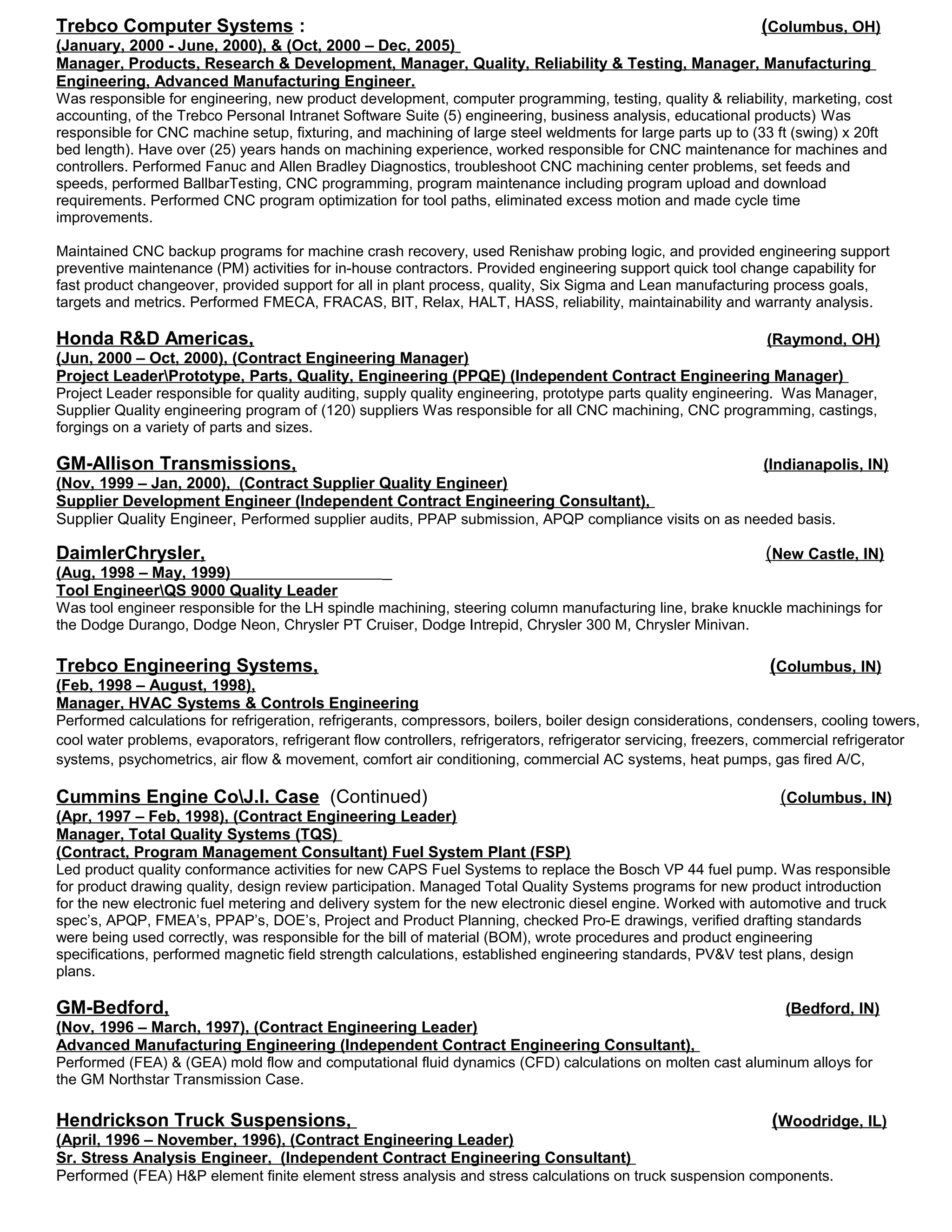 Professor Raymond Buck Latest Resume [01 17-15]