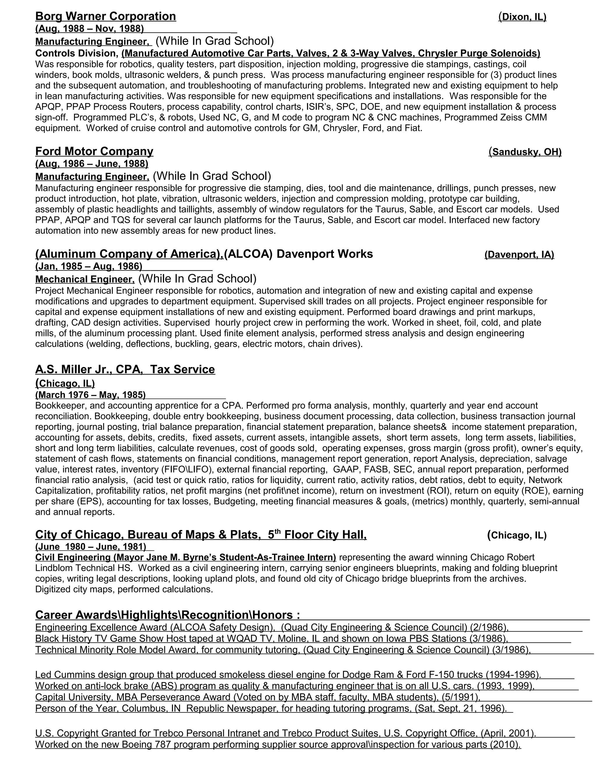 Professor Raymond Buck Latest Resume [01 17-15]