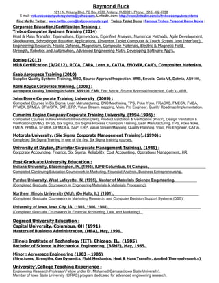 Professor Raymond Buck Latest Resume [01 17-15] | PDF