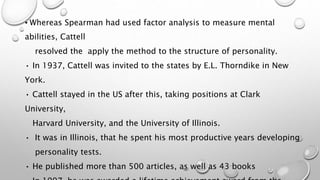 Raymond cattell [autosaved] | PPTX
