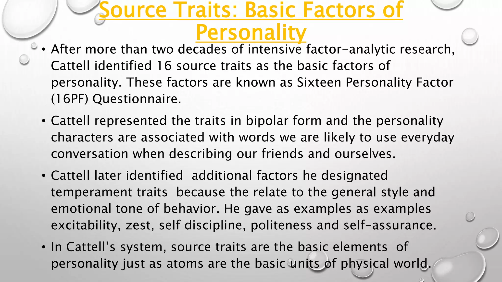 Raymond cattell [autosaved] | PPT