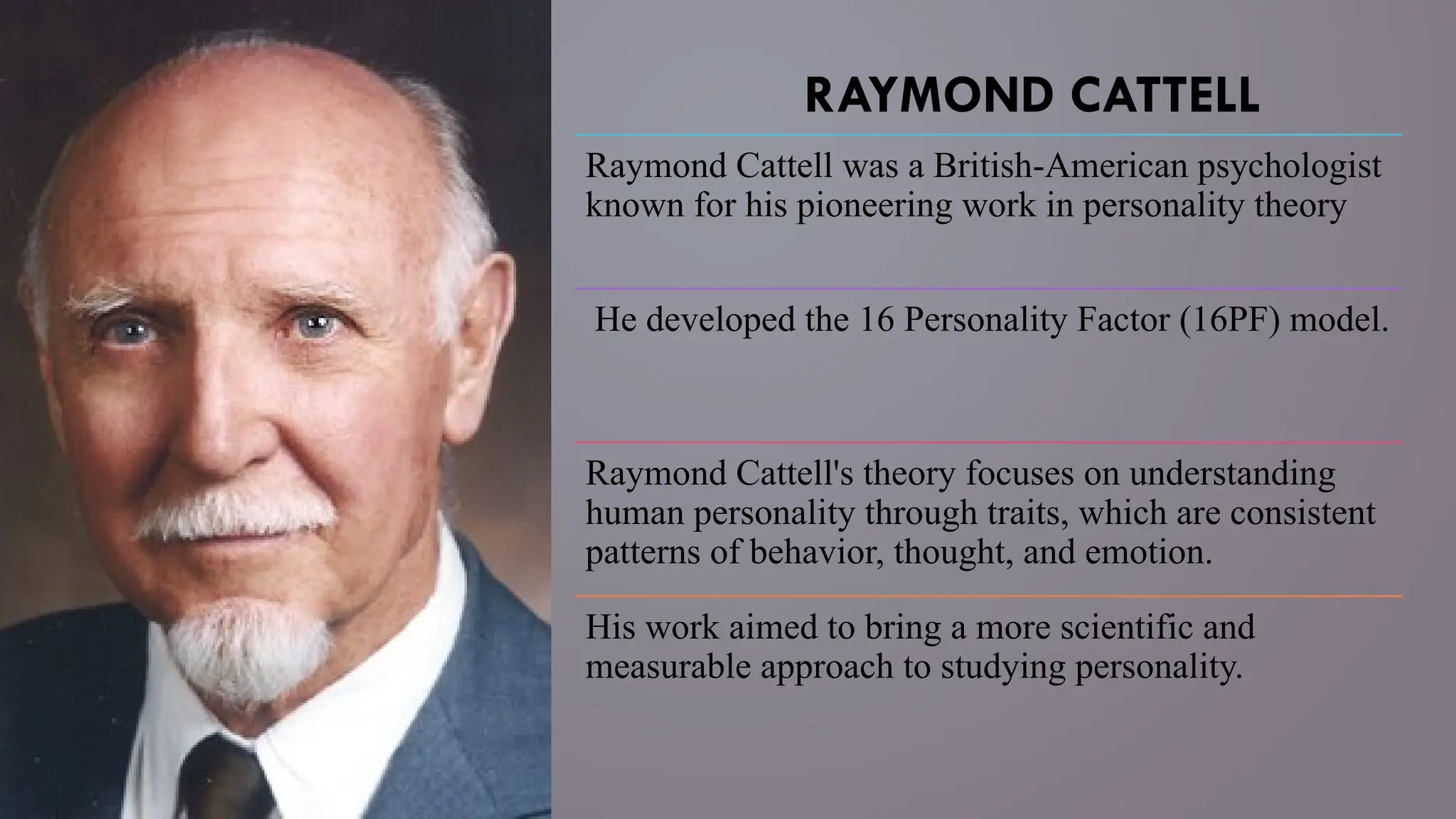 Raymond Cattell dispositional and trait theory- Copy.pptx