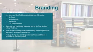 Raymond store (retailing & franchising) | PPTX