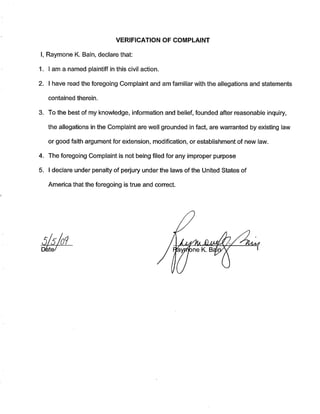 Raymone Bain Lawsuit1 | PDF