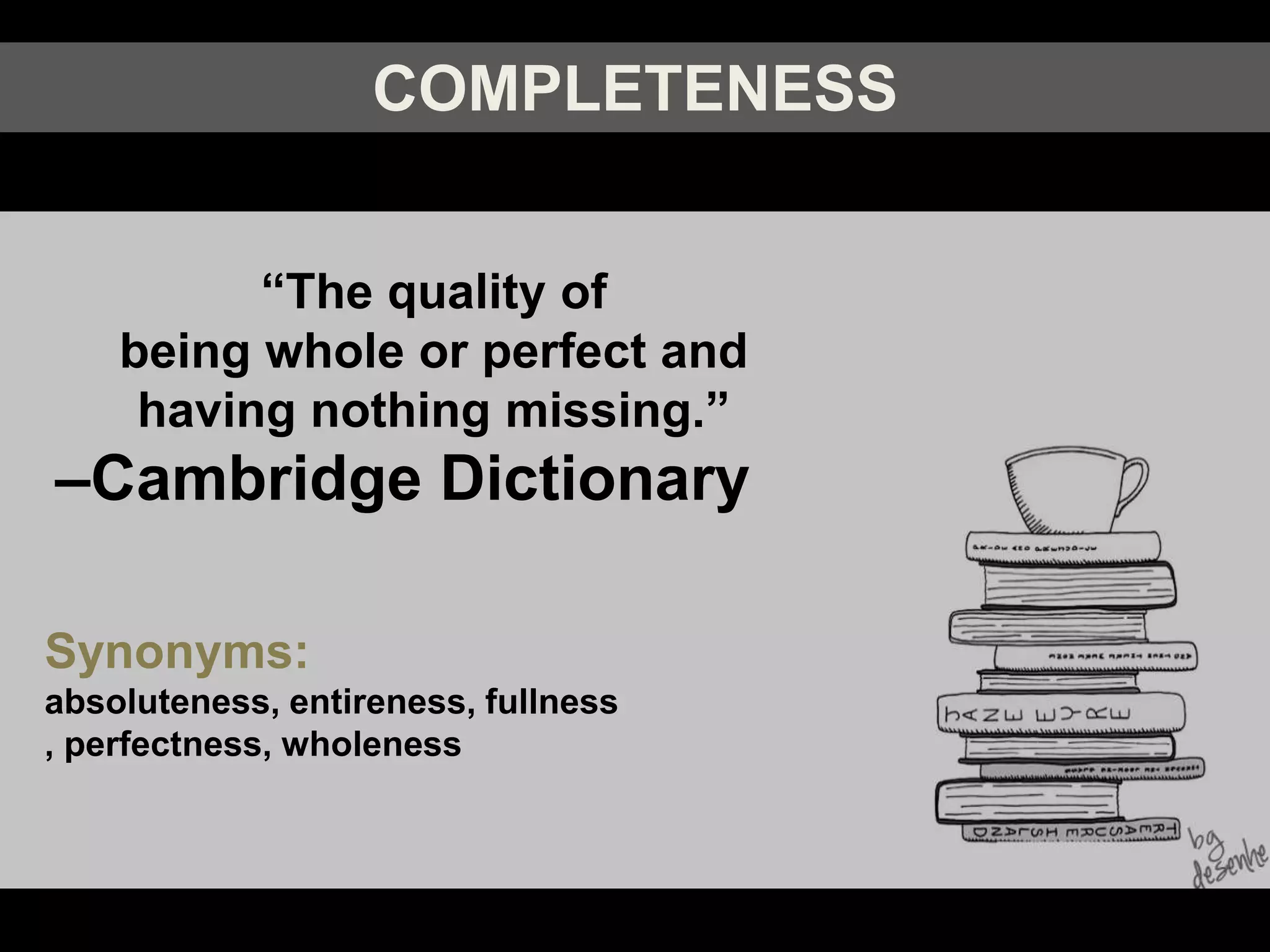 Characteristic of a paragraph:completeness | PPTX