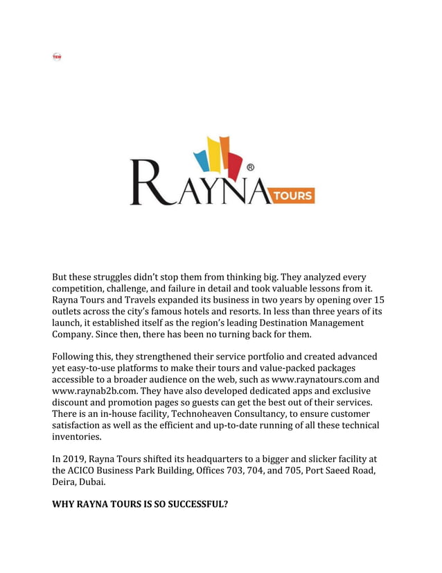 Rayna Tours.pdf | Cruises | Travel Type