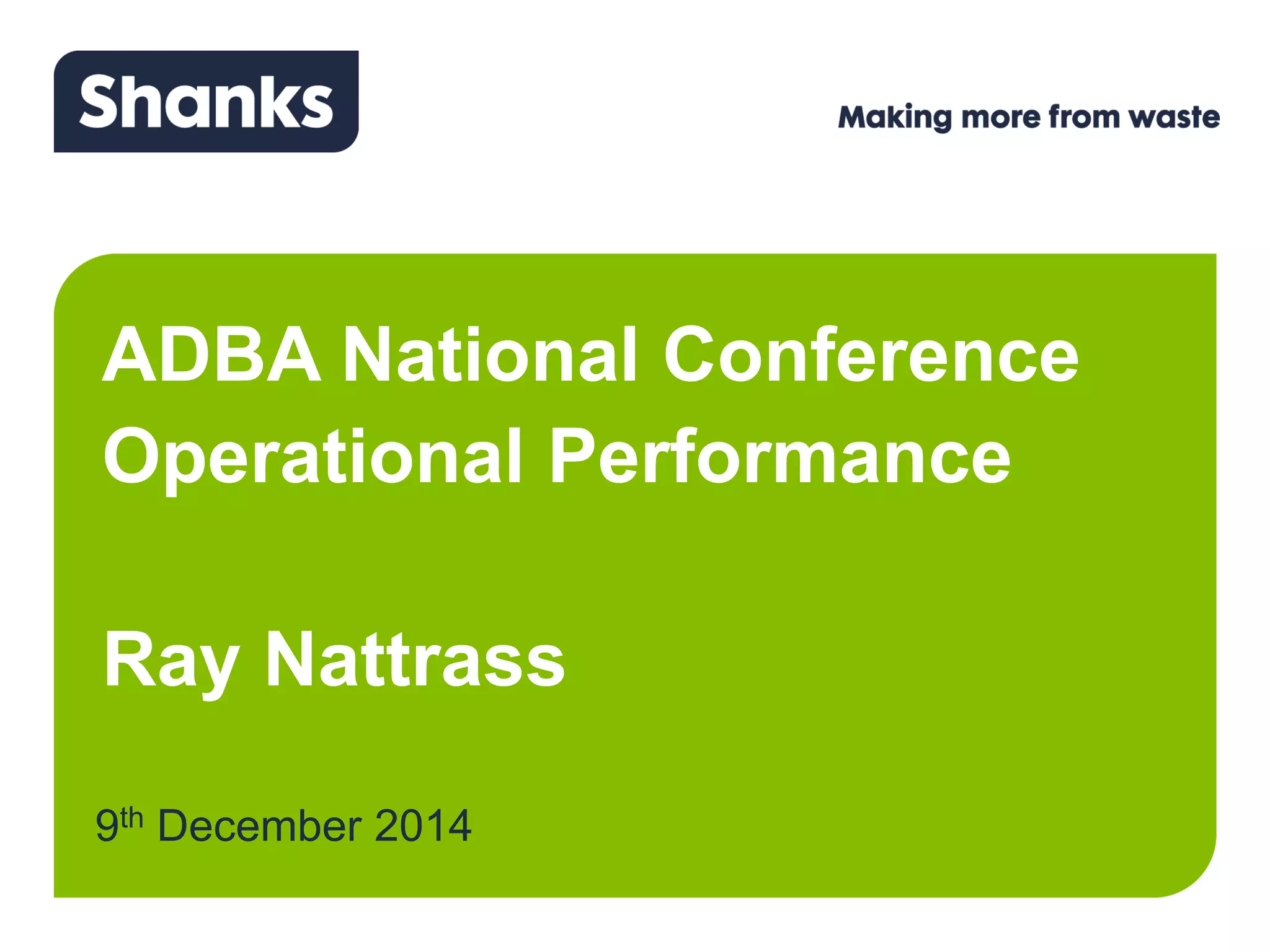 Ray Nattrass, Shanks | PPT