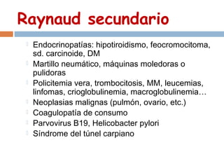 Fenómeno de Raynaud | PPT