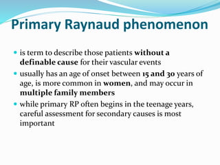 Raynaud phenomenon | PPTX