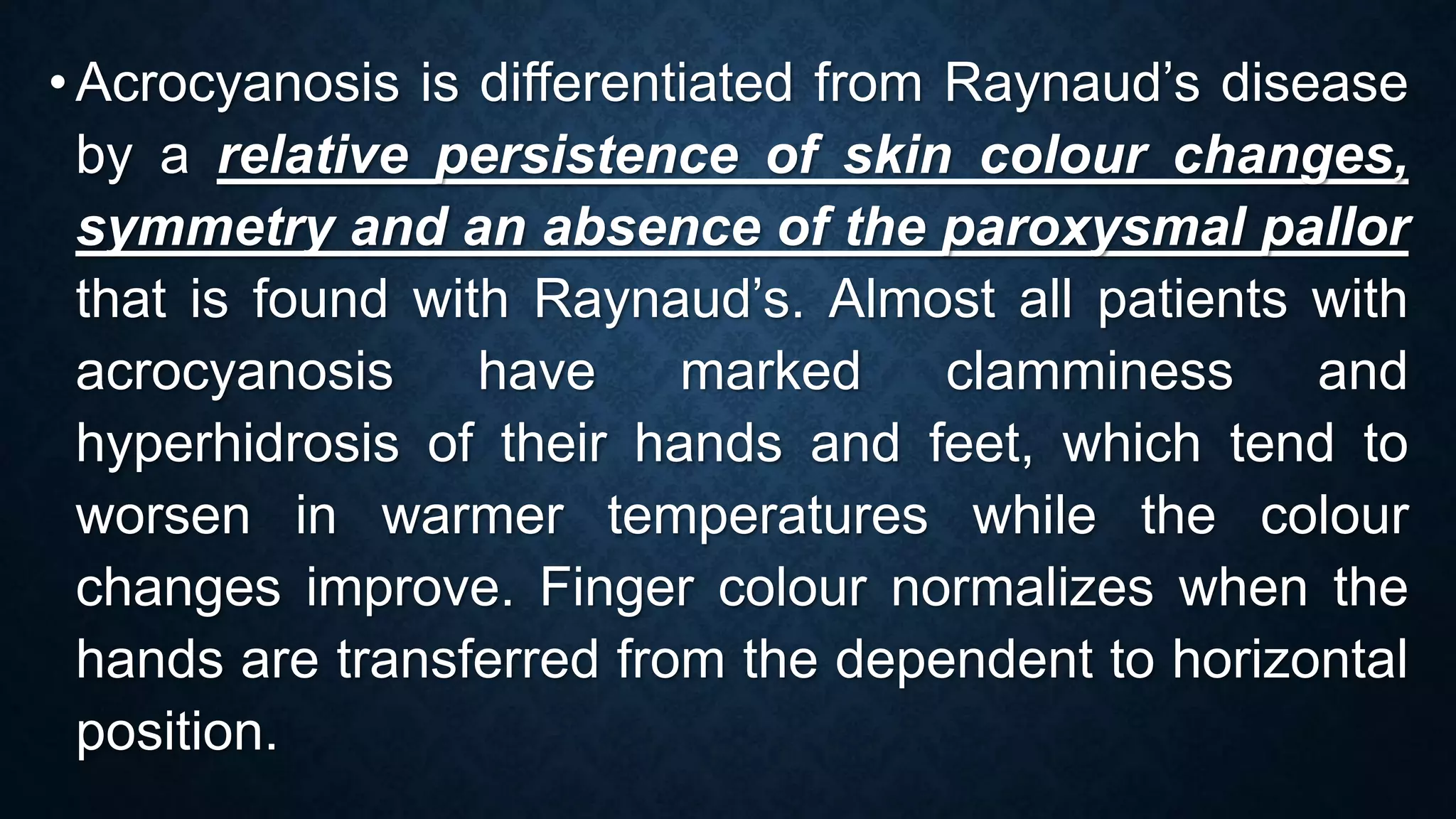 Raynauds disease and its management | PPTX
