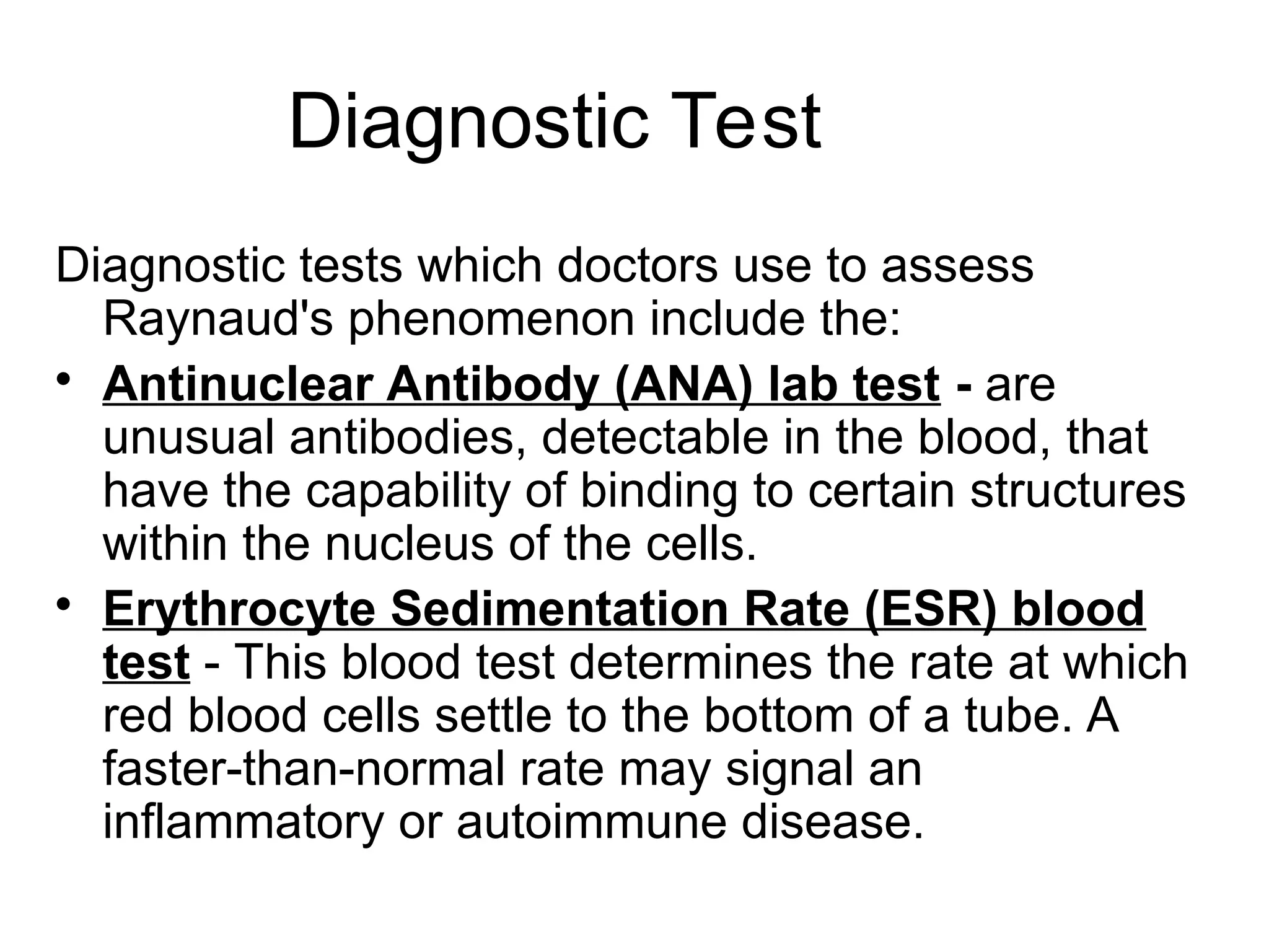 Raynaud's Disease presentation in detail | PPT