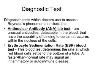 Raynaud's Disease presentation in detail | PPT