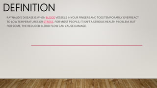Raynaud’s disease | PPT
