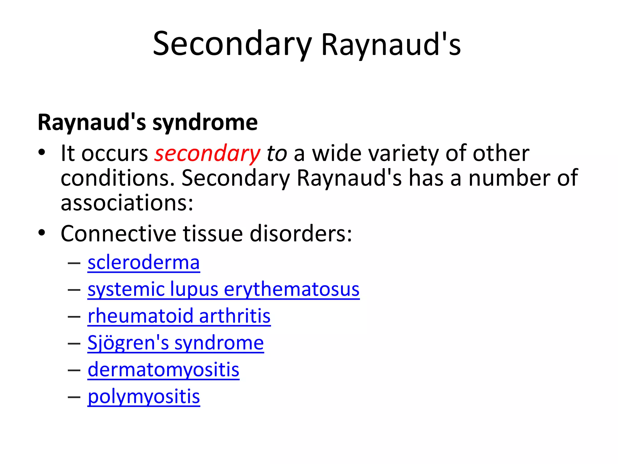 Raynaud’s phenomenon | PPTX