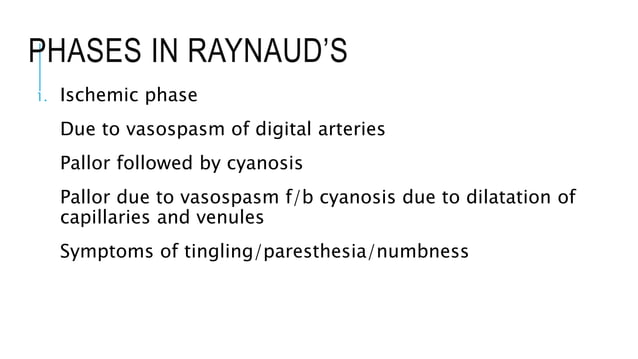 Raynauds phenomenon | PPT