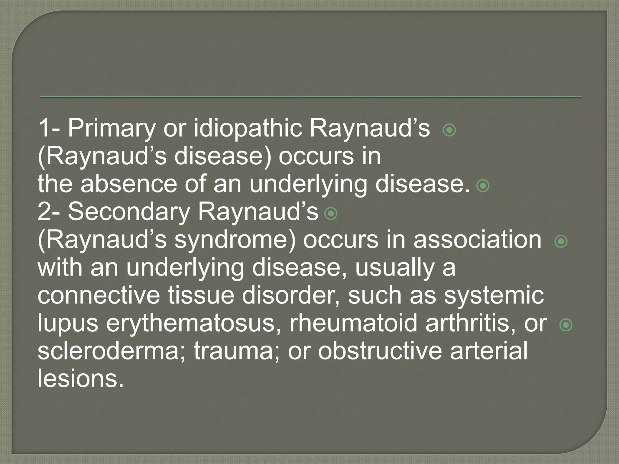 Raynaud’s phenomenon | PPTX