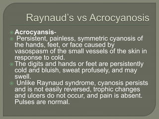Raynauds Phenomenon-Dignosis & Evaluation | PPT