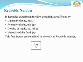 Raynolds number | PPTX