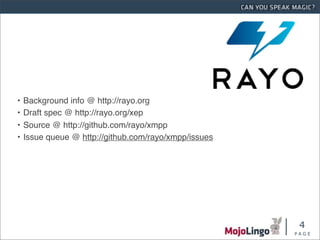 Rayo for XMPP Folks | PPT
