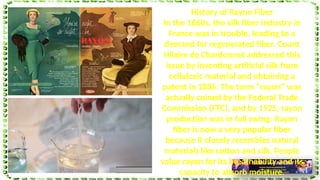 RAYON FABRIC Synthetic Fibers and Plastics Class VIII - Biology CBSE | PPT