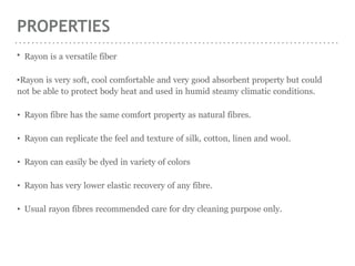 RAYON POLYMER POLYMER CHEMISTRY pptx | PPT