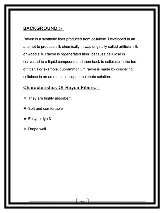 CBSE Class XII practical project on Rayon threads | DOC | Chemistry ...