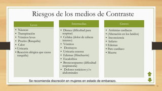 Rayos X con Medios De Contraste | PPTX