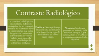 Rayos X con Medios De Contraste | PPTX