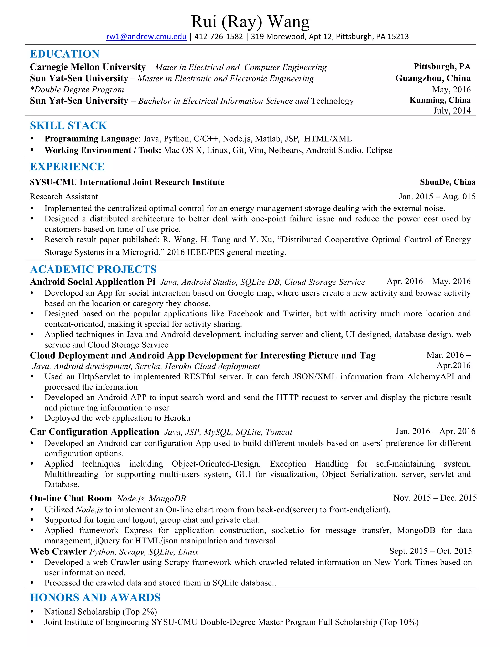 Ray resume | PDF