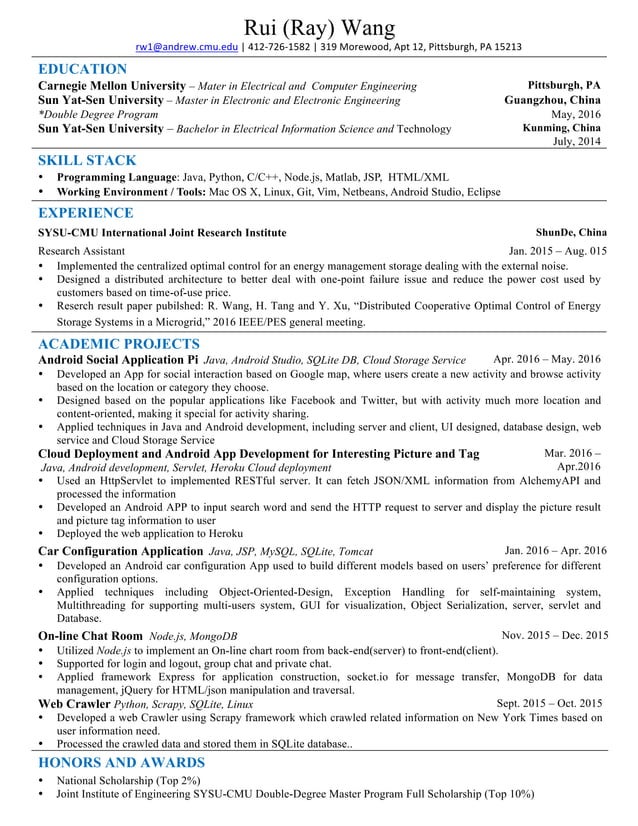 Ray resume | PDF