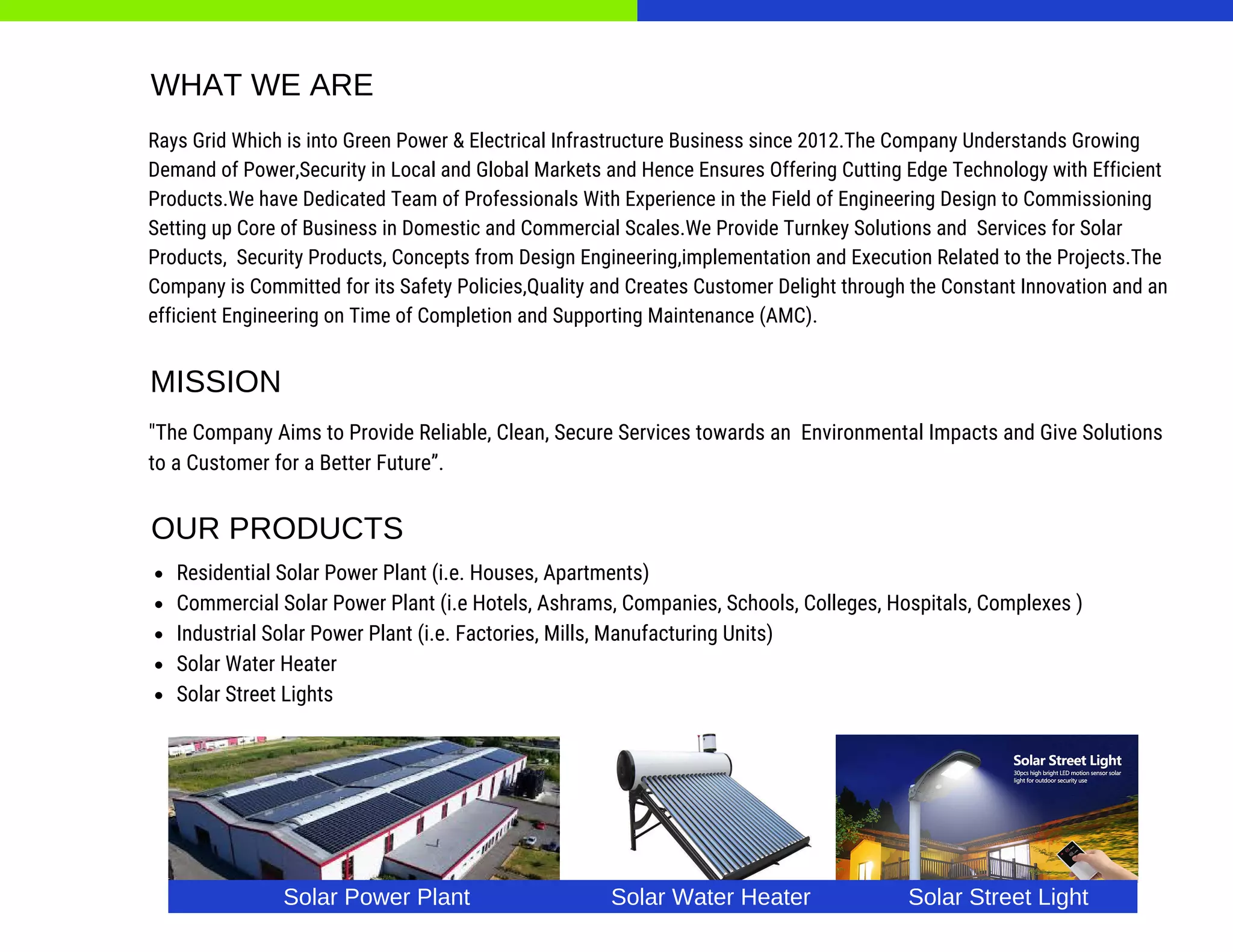 Raysgrid broucher | PPT