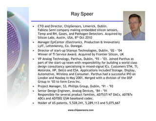 Ray speerchipsensorsei letterkenny | PDF